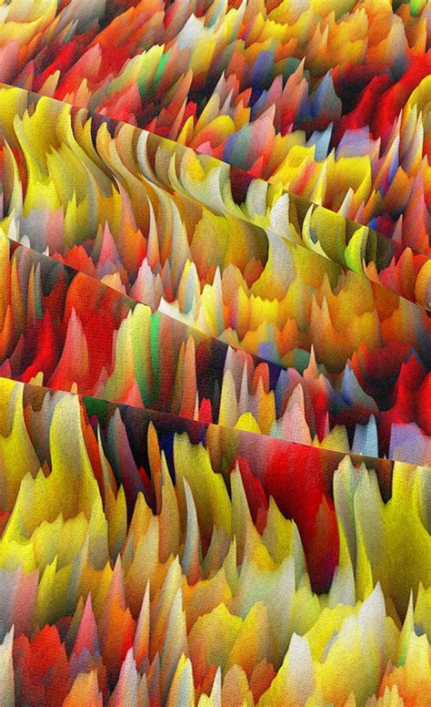 Digital Print Velvet Fabric Of Colorful Abstract 3d Wave Texture For
