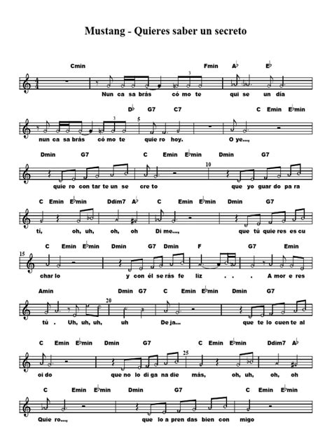Mustang Quires Saber Un Secreto Pdf