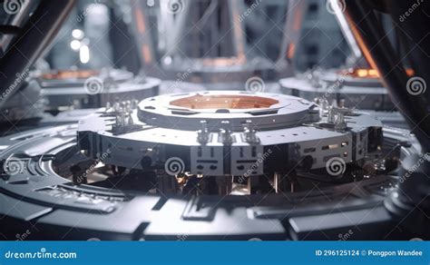 A Futuristic Sci Fi Themed Industrial Machine With A Circular Center And Multiple Arms