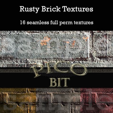 Second Life Marketplace Rusty Brick Textures
