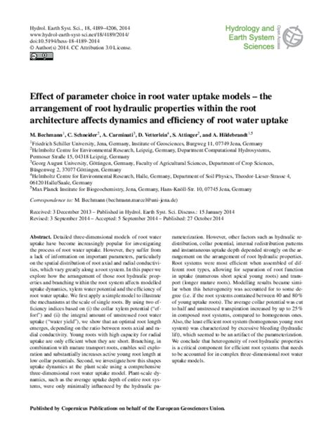 Pdf Comparing Four Different Modeling Approaches For Predicting Root