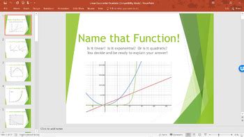 Is It Linear Exponential Or Quadratic By Mister Polyglot TPT