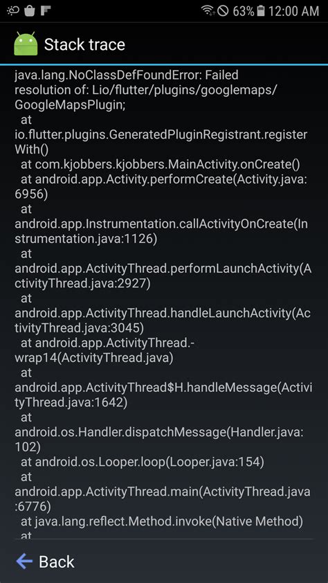 Android Flutter App Works In Debug But Crashes On Release Stack