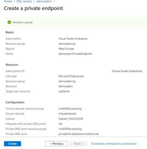 securing your azure sql database with a private endpoint stefano