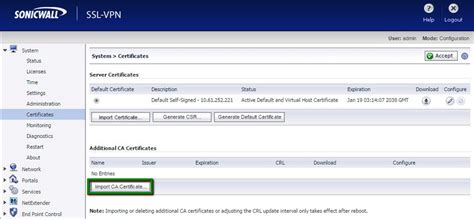 How To Install An SSL Certificate On SonicWALL HelpDesk SSLs