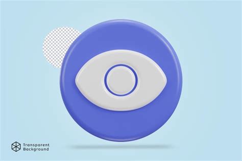 Premium Psd Visibility Icon 3d Rendering Vector Illustration
