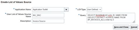 How To Create List Of Values Lov Using Sql Query In Bip Ess Job In Oracle Fusion