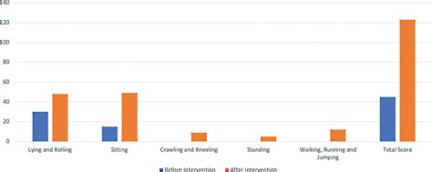 Gmfm 88 Scores Before And After Intervention Gmfm 88 Gross Motor