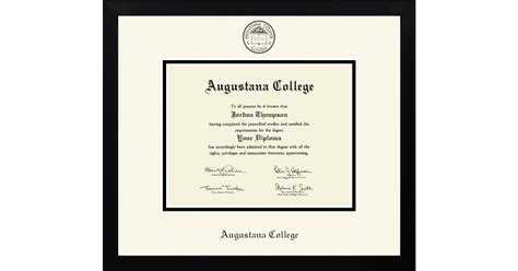 Icon Diploma Frame In Gotham Item 215873 89117 From Augustana College Illinois