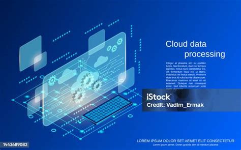 Cloud Data Processing Vector Concept Stock Illustration Download