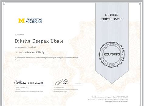 Deeksha Ubale On Linkedin Courseracertificate