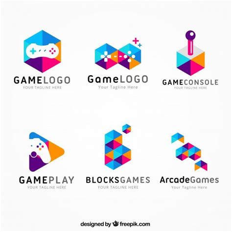 Premium Vector Gaming Logo Collection With Flat Design Logo