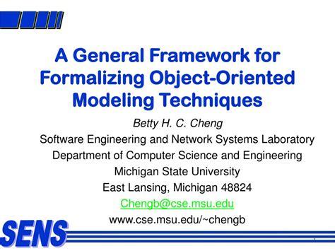 Ppt A General Framework For Formalizing Object Oriented Modeling Techniques Powerpoint