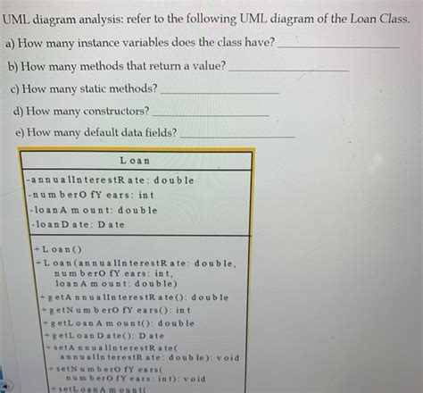 solved uml diagram analysis refer to the following uml