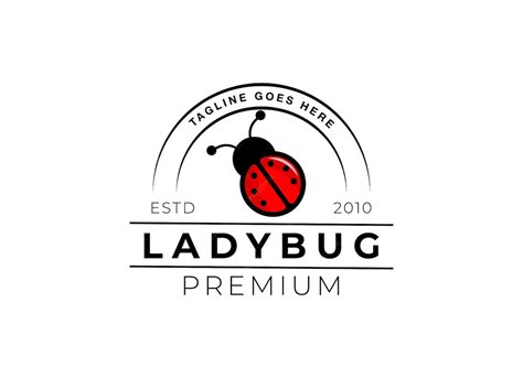 Premium Vector Ladybug Premium Logo With A Ladybug Logo