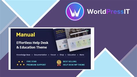 Manual Documentation Knowledge Base And Education Wordpress Theme