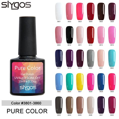 SLYGOS ML UV 네일 젤 폴란드어 순수 젤 폴란드어 오래 지속되는 UV 네일 폴란드어 DIY LED UV 경화 네일 래커 바니쉬 uv nail gel polish