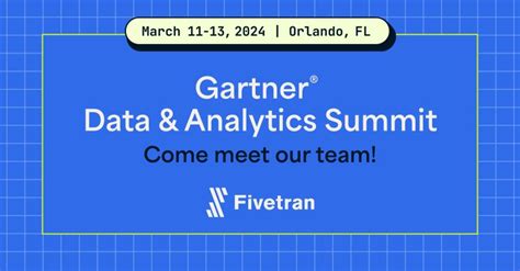 Fivetran On Linkedin Fivetran Gartner Data Analytics Summit 2024