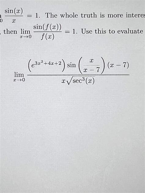 solved xsin x 1 the whole truth is more interes then