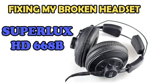 Fixing broken Superlux HD 668B studio headphones | DIY - YouTube