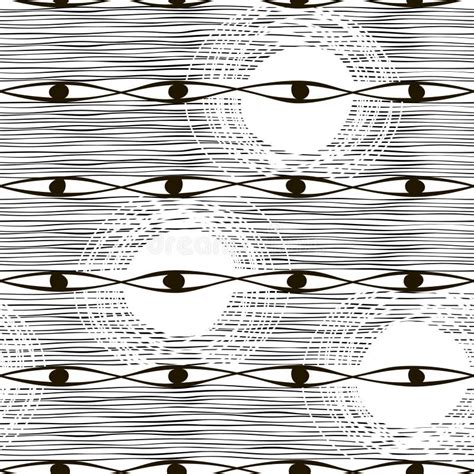 Seamless Monochrome Pattern Vector Abstract Background Stock Illustration Illustration Of
