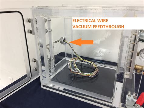 electrical wire vacuum feedthrough installation