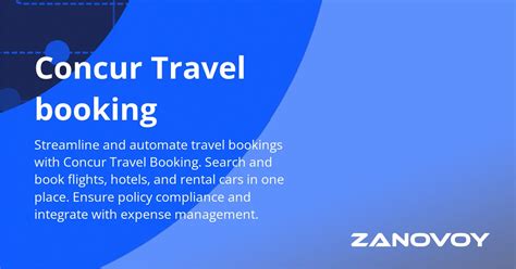 Concur Travel Booking Module Explored