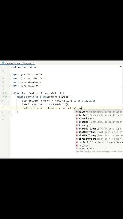 Duplicate Element In An Array Coding For Beginners Shorts Java