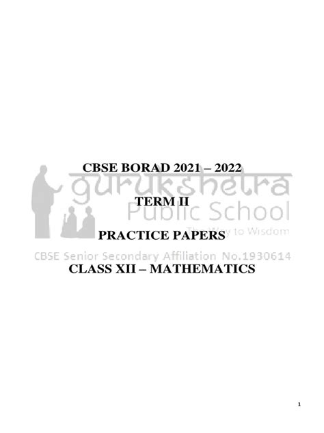 Class Xii Mathematics Practice Papers Download Free Pdf Plane