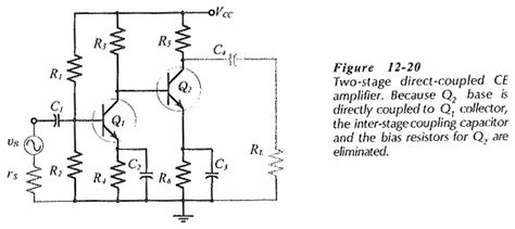 Two Stage Direct Coupled Transistor Amplifier Tutorial
