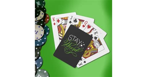 stay weird introvert geek nerd playing cards zazzle