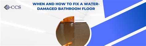 When And How To Fix A Water Damaged Bathroom Floor — Construction