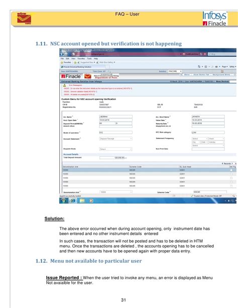 Dop Orders Finacle Cbs Faqs And User Guide