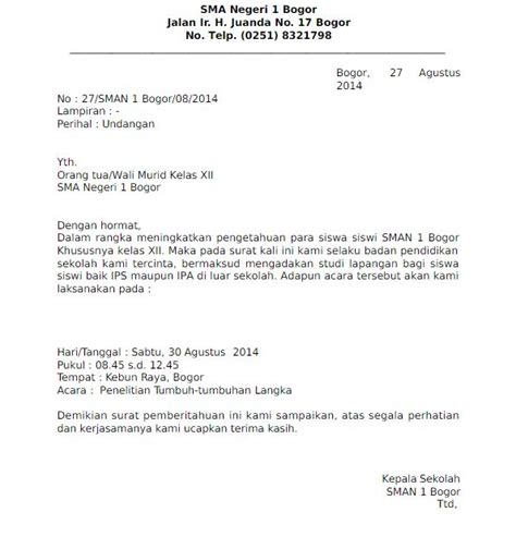 9 Contoh Surat Resmi Yang Benar Untuk Berbagai Keperluan