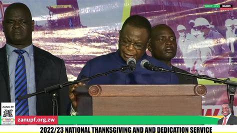 The Acting President Cde Dr Cgdn Chiwenga Attends The 2022 23 Annual National Thanksgiving And
