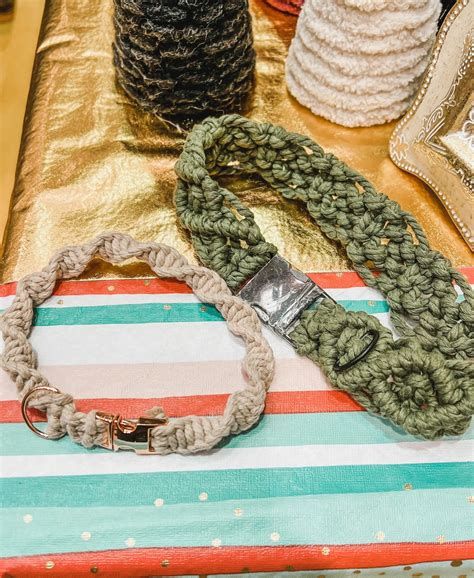 Custom Macrame Collar Macrame Dog Collar Macrame Pet Collar Etsy