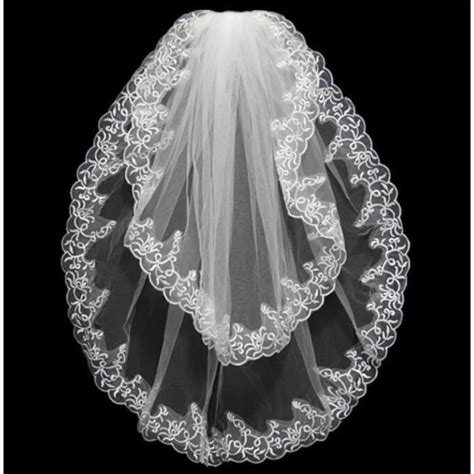Voile Mariage Dentelle De Marie Courte Voile De Mariage Couleurs