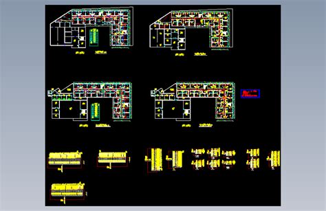 某酒店客房部分综合布线 Autocad 2000 模型图纸下载 懒石网