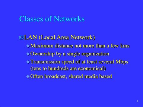 PPT Classes Of Networks PowerPoint Presentation Free Download ID