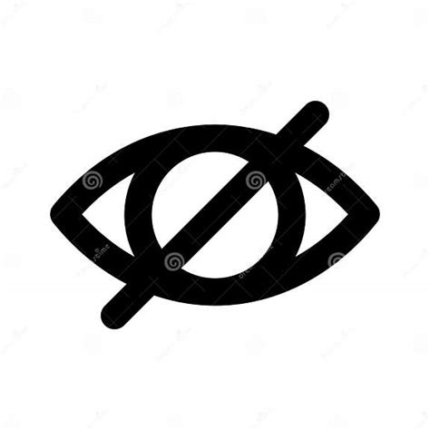 Hide Icon Design User Interface Vector Stock Vector Illustration Of Line Button 320553996