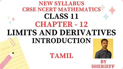 Class 11 Maths Chapter 12 Limits And Derivatives Introduction Cbse Ncert New Syllabus