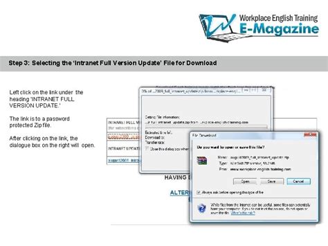 INTRANET FULL VERSION UPDATE DOWNLOAD AND SET UP