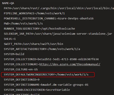 How To See The Predefined Variables In Azure Devops Stack Overflow