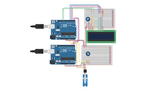 Circuit Design Program Komunikasi Data Serial V1 Tinkercad
