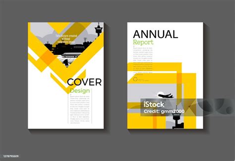 Kuning Abstrak Latar Belakang Desain Sampul Modern Sampul Buku Modern Brochure Cover Template