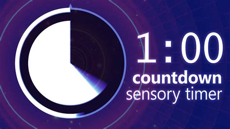 1 Minute Sensory Countdown Timer With Digital Dial Verbal Alerts And