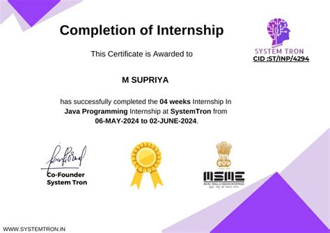 Mude Supriya On Linkedin Java Systemtron