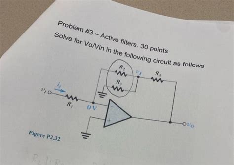 Solved Problem Active Filters Points Solve For Chegg Com