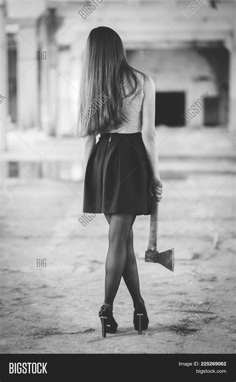 Girl Axe Any Purpose Image Photo Free Trial Bigstock