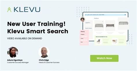 On Demand Video New User Training Klevu Smart Search Klevu Ai